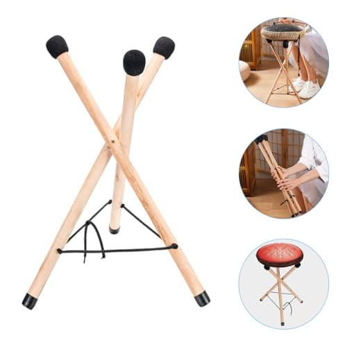 Vaguelly Portable Tripod Show Racks for Floor Wood Display Stand Drum ...