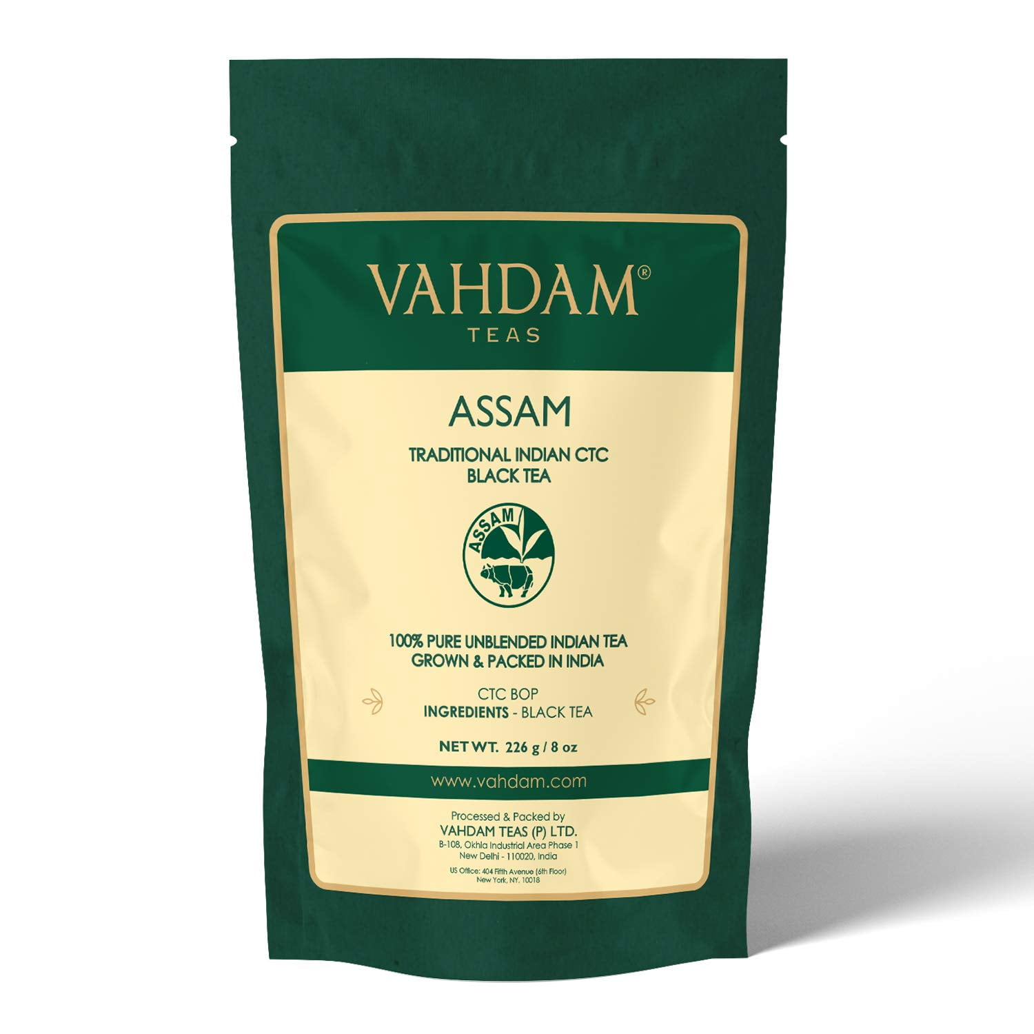 Vahdam Premium CTC Assam Black Tea & English Breakfast Tea- Strong ...