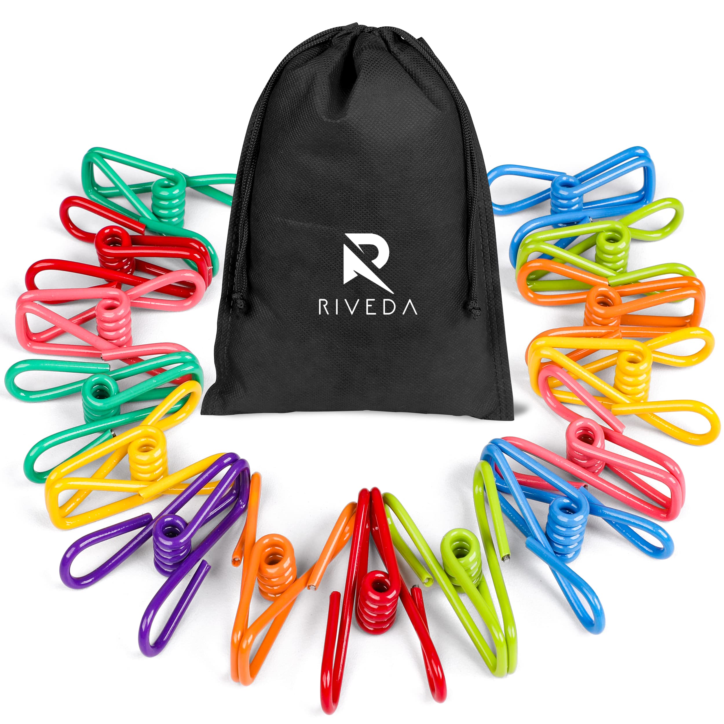 Vaidehi 15 Pack Assorted Chip Bag Clips Utility - PVC 2 Inch Coated ...