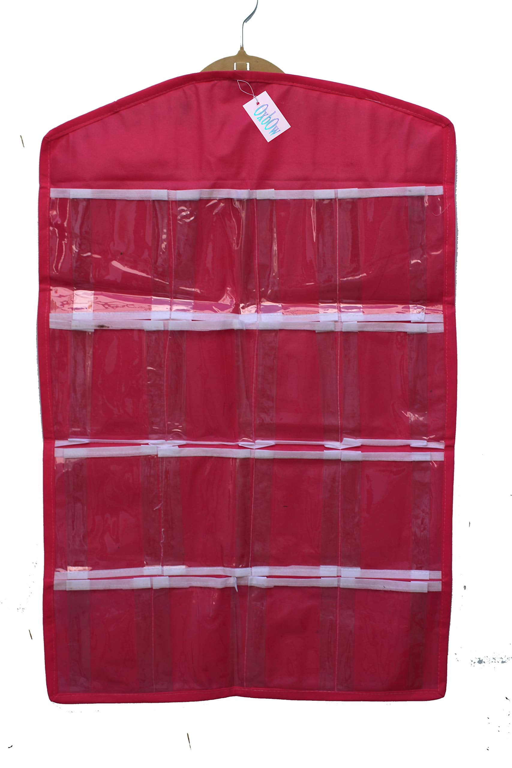 Vaidehi 16 Pocket Hanging Innerwear Organiser for Wardrobe, Socks ...