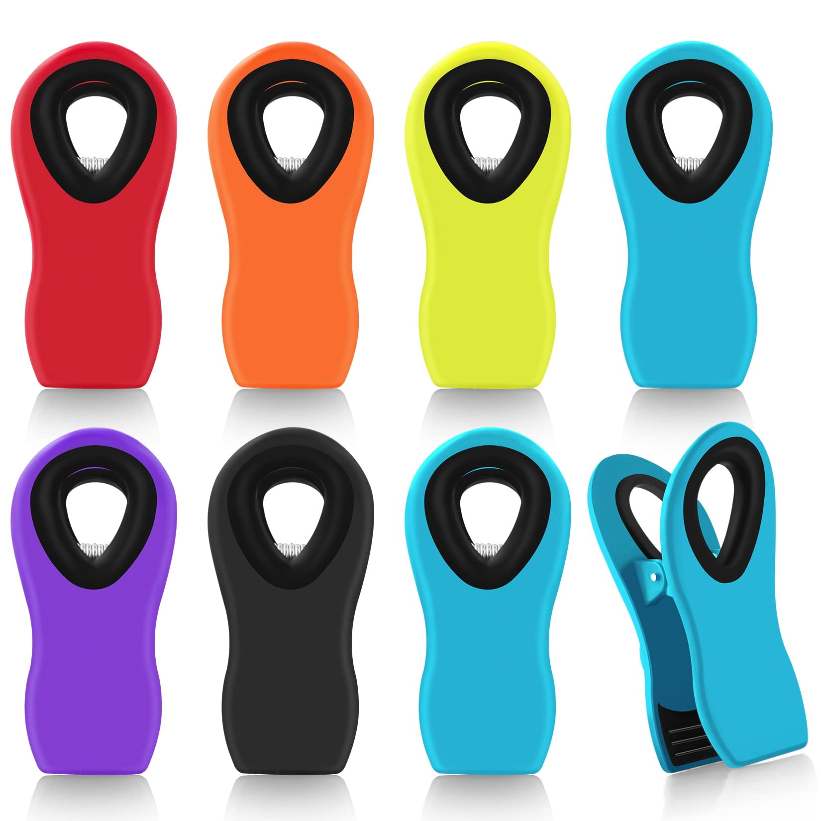 Vaidehi 8 Pack Magnetic Chip Clips - Heavy Duty, Plastic, Bag & Food ...