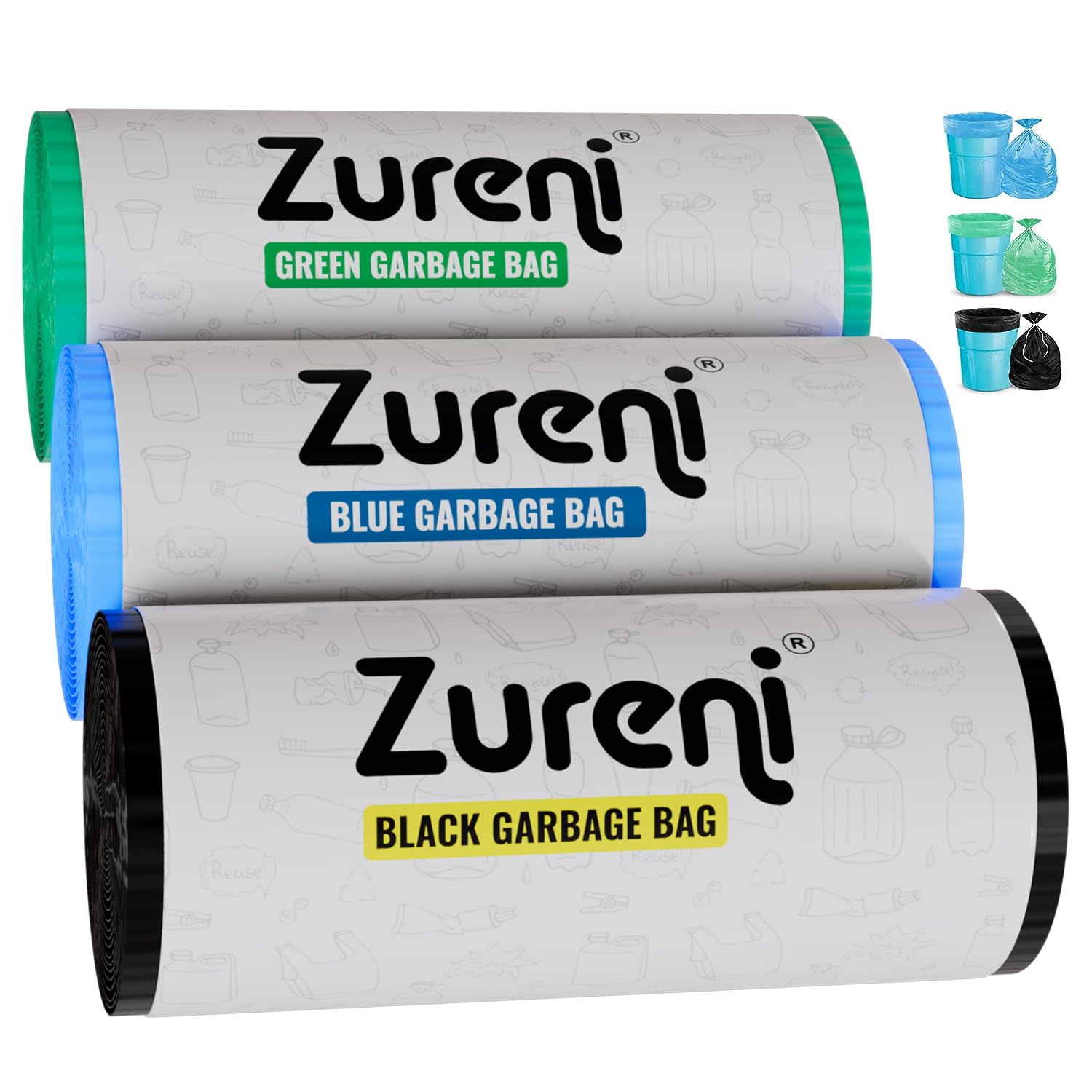 Vaidehi Garbage Dustbin Bags (Large, 60 x 81 cm or 24" x 32 ...