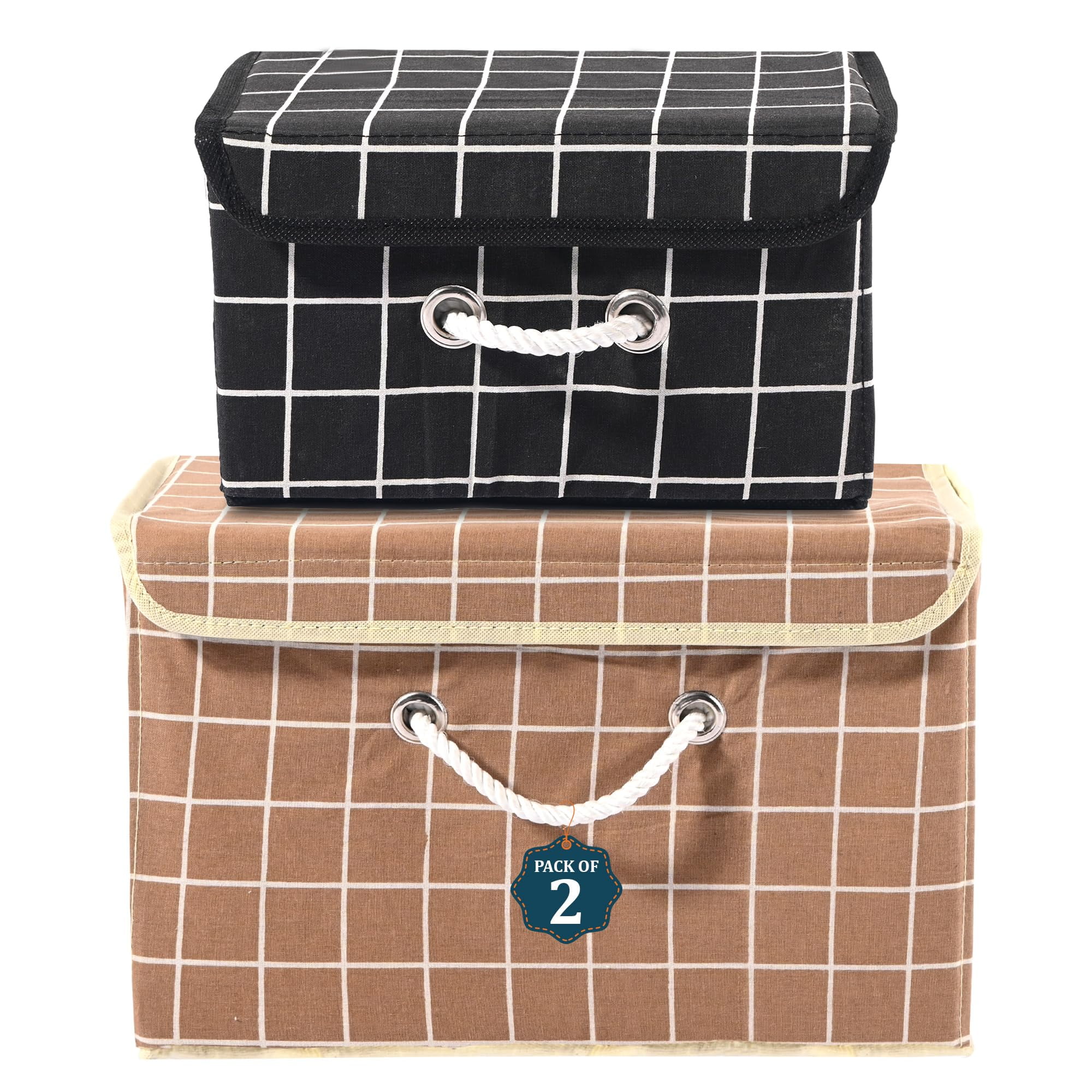 Vaidehi Industries 2 Pcs Multipurpose Storage Box With Lid & Handle ...