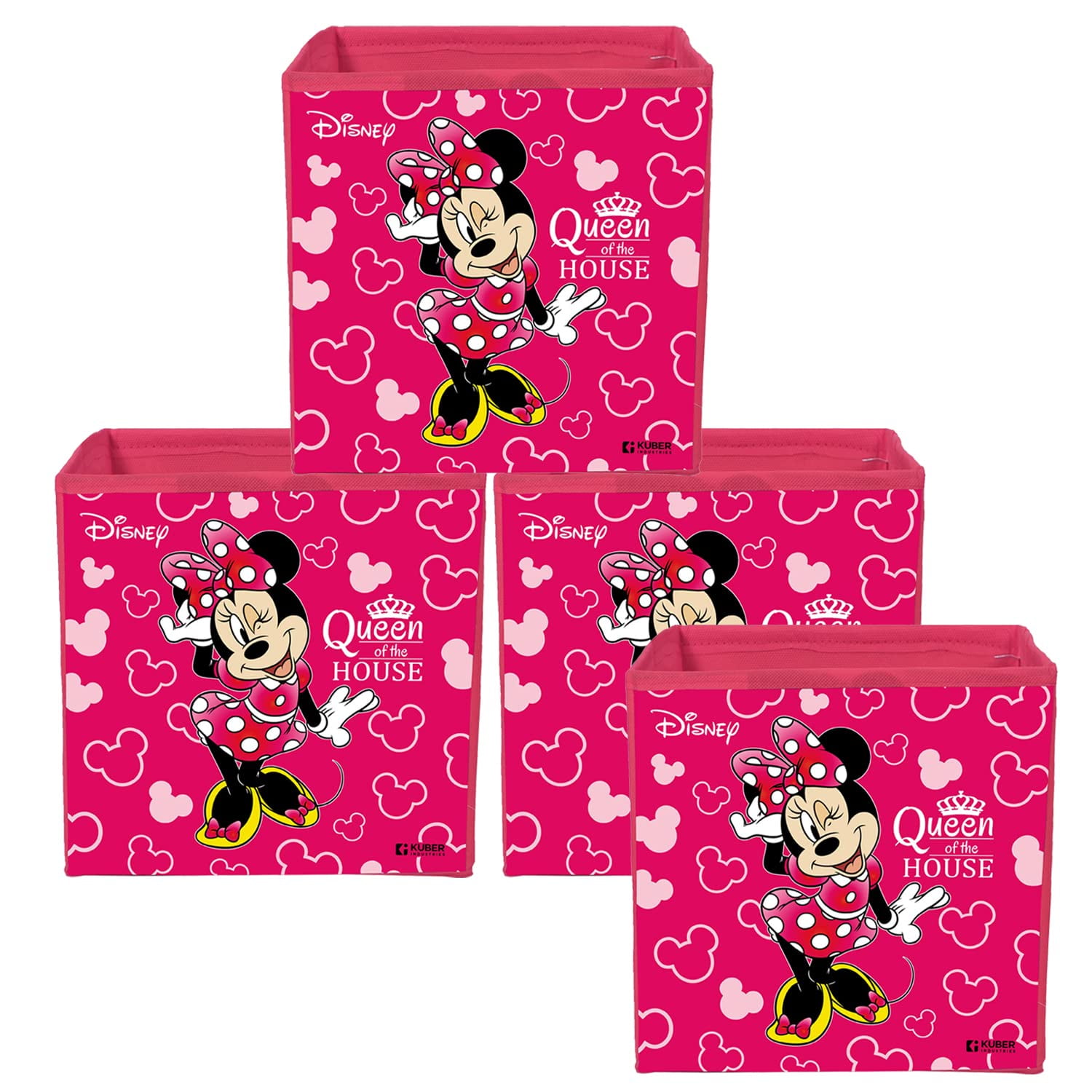 Vaidehi Industries Disney Minnie Print Foldable Cube Box|Non Woven ...