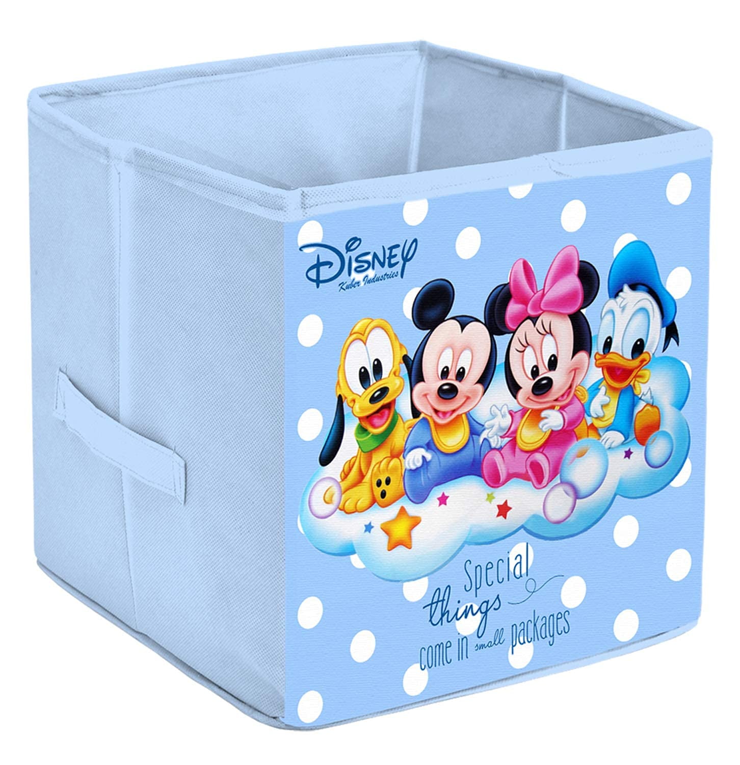 Vaidehi Industries Disney Team Mickey Baby Print Foldable Cube Box|Non ...