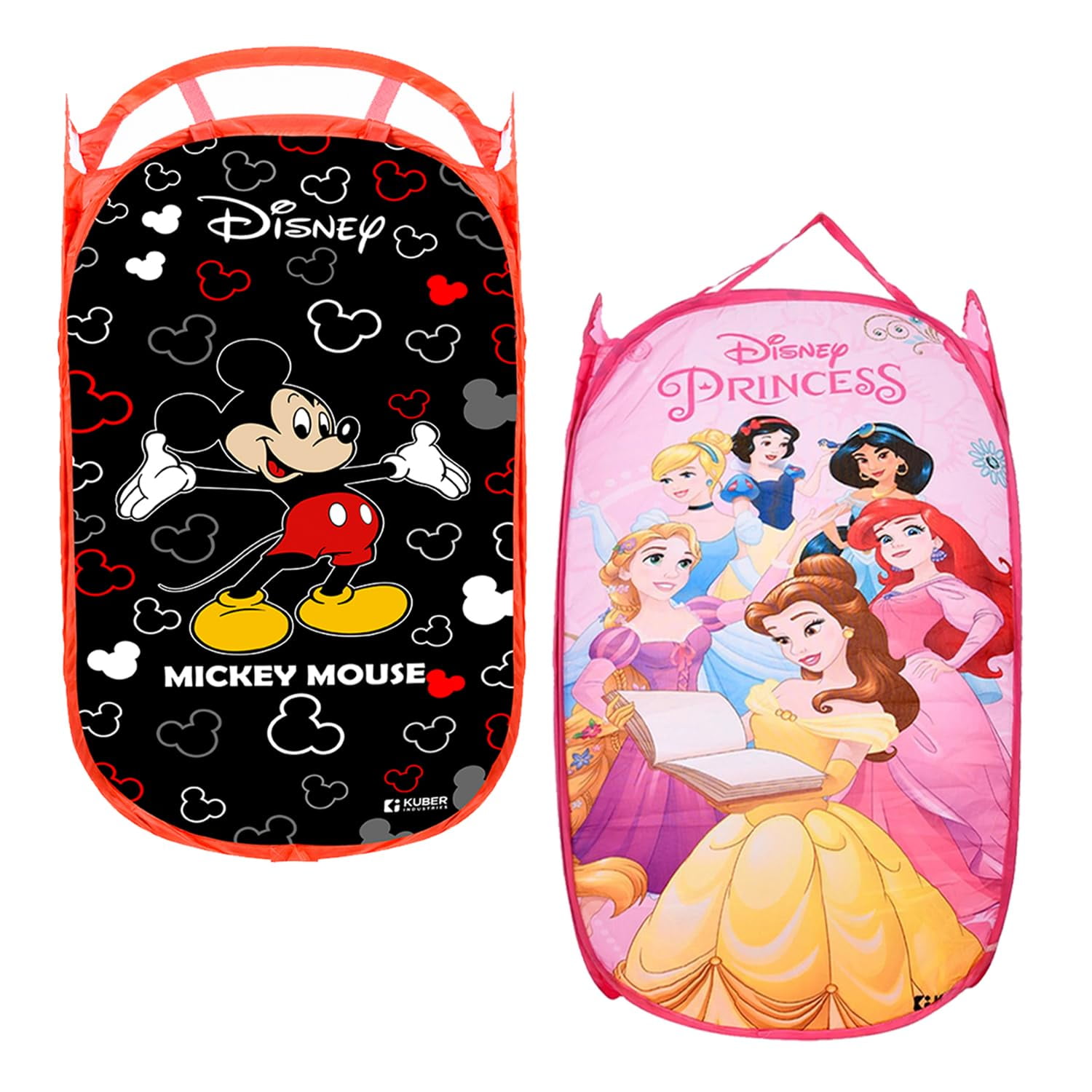 Vaidehi Industries Laundry Basket | Disney Mickey & Princess Net ...