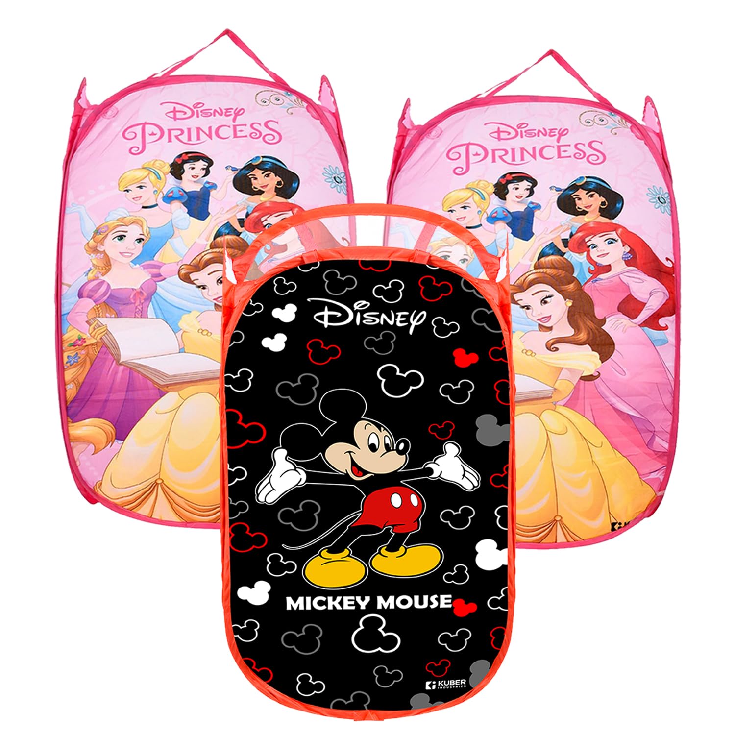 Vaidehi Industries Laundry Basket | Disney Mickey & Princess Net ...