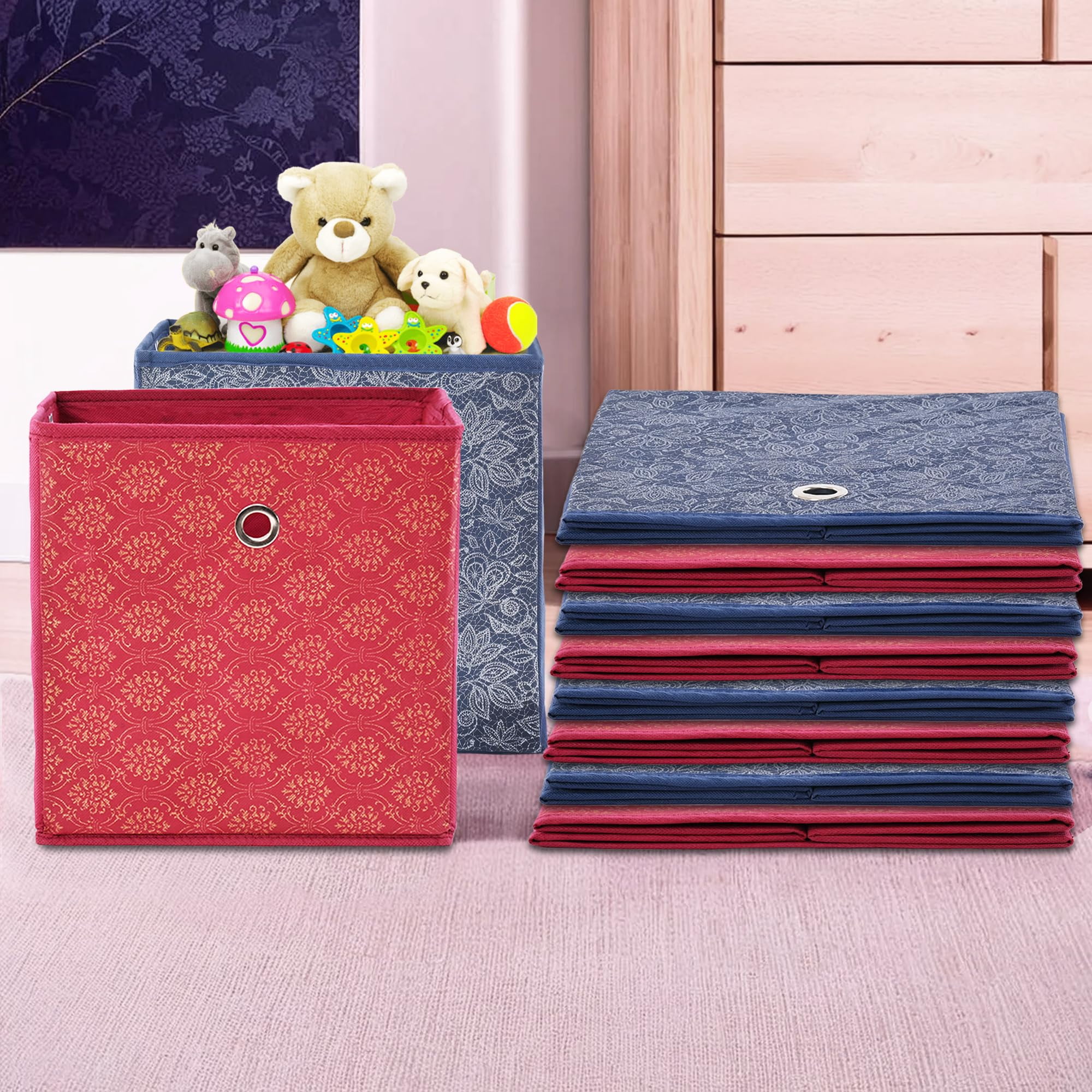 Vaidehi Industries Pack of 10 Storage Box | Cupboard Drawer Organizer | Ideal for Toys, Books ...