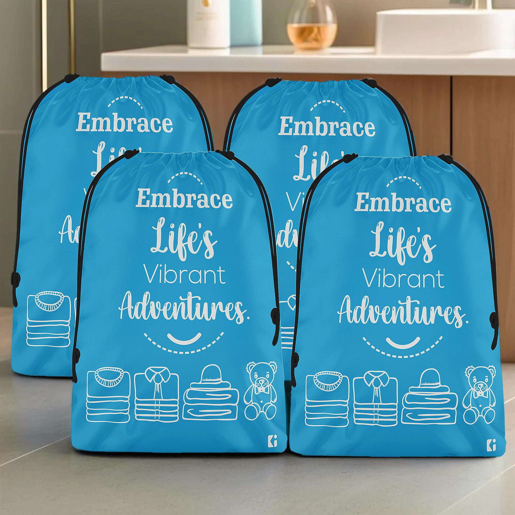 Vaidehi Industries Pack of 4 Cloth Storage Bag | Storage Organizer ...