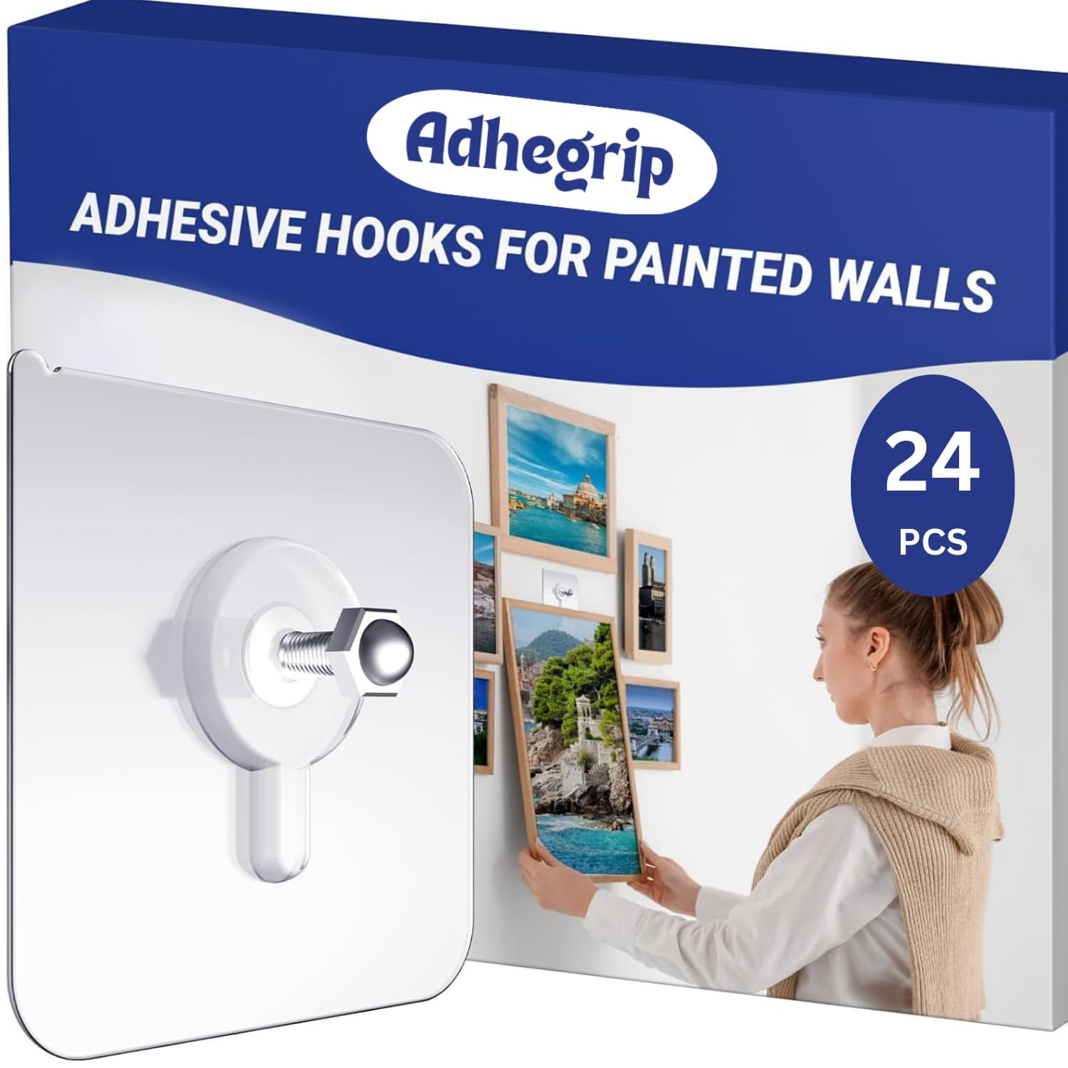 Vaidehi Pack Adhesive Wall Hook Heavy Duty Wall Hooks for Hanging Wall ...