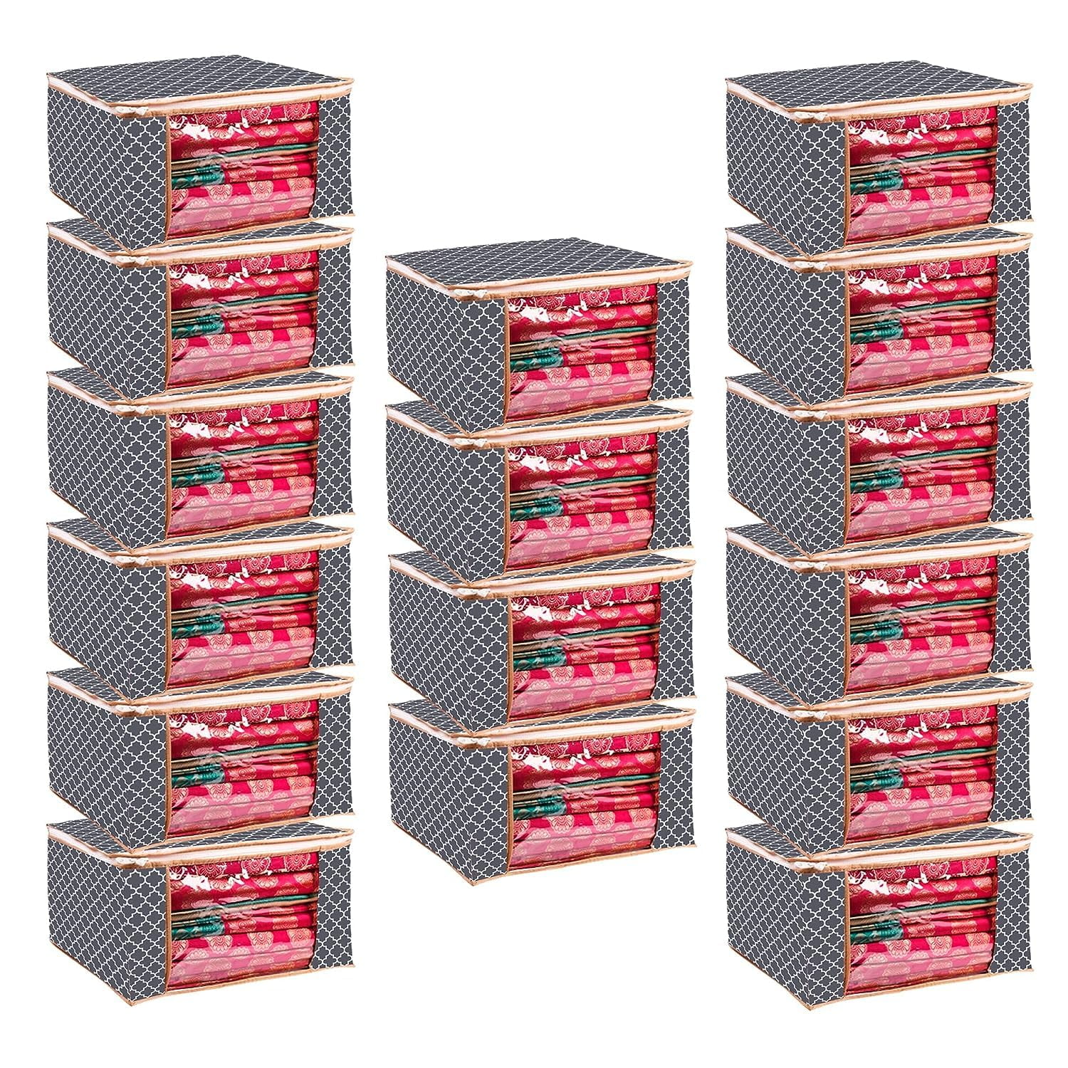 Vaidehi Saree Cover Non Woven Fabric Clothes Organiser for Wardrobe ...