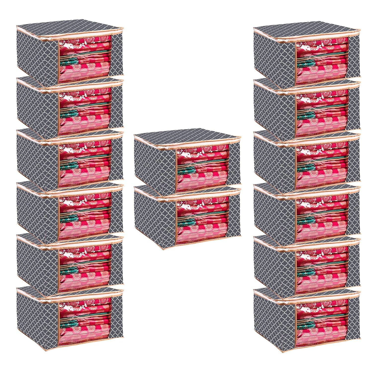 Vaidehi Saree Cover Non Woven Fabric Clothes Organiser for Wardrobe ...