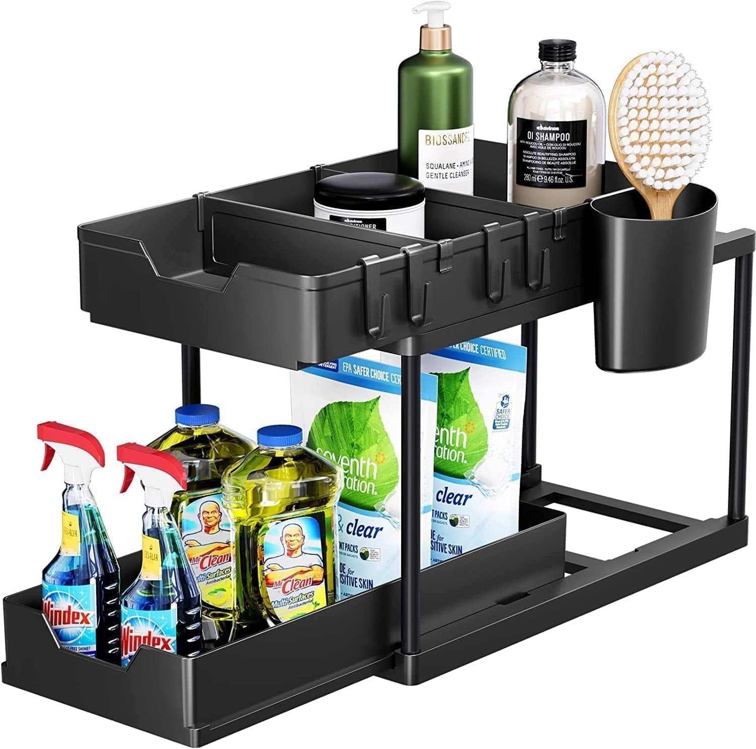 Vaidehi Under Sink Organizers,Expandable Cabinet Shelf Organizer 2 Tier ...