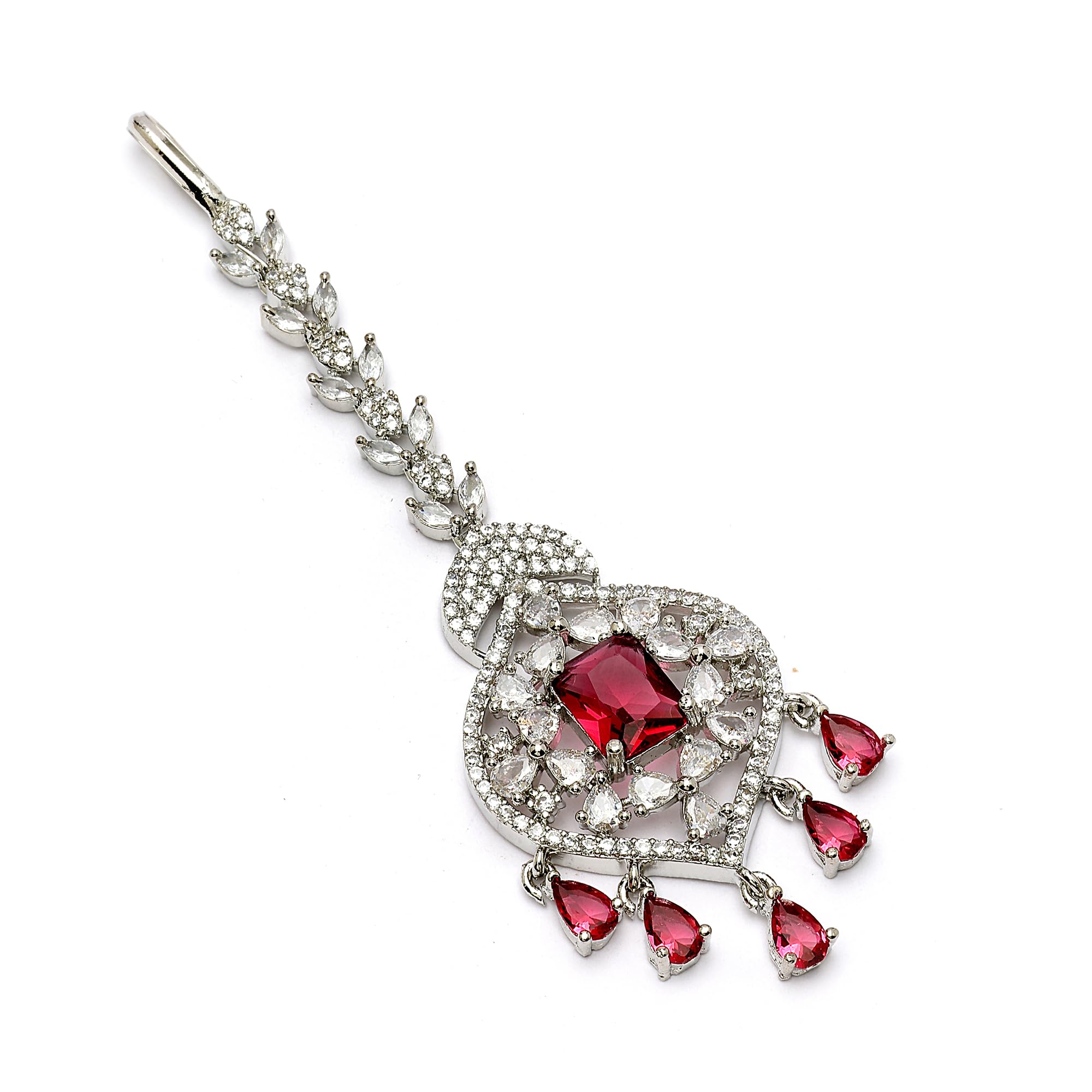 Vaidehi Sparkling American Diamond Maang Tikka for Women | Elegant ...