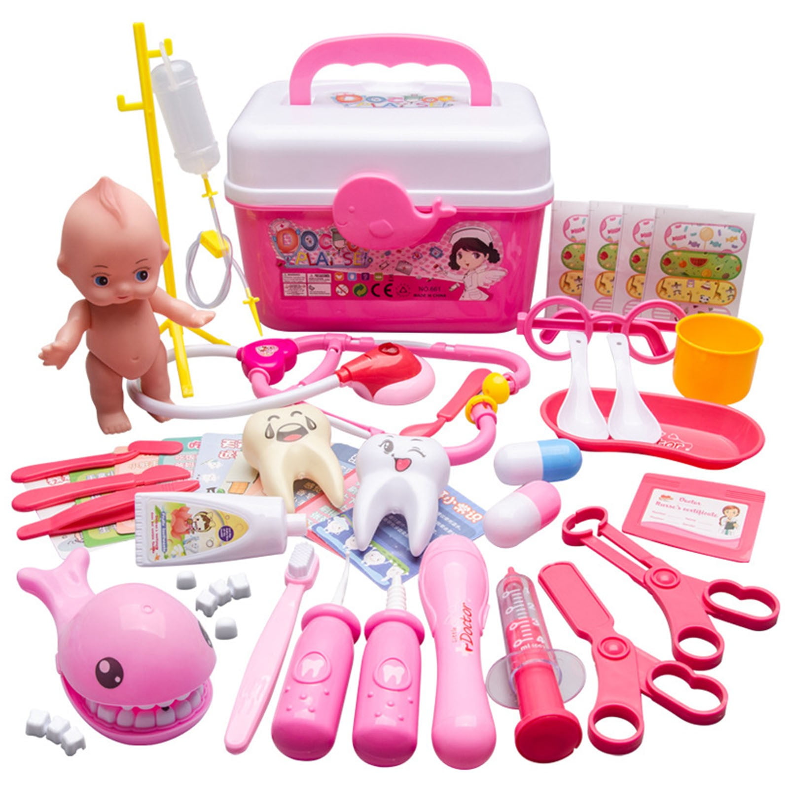 Vaidha 43-Piece Doctor Play Set for Toddlers & Kids Ages 3-8 - Pretend ...