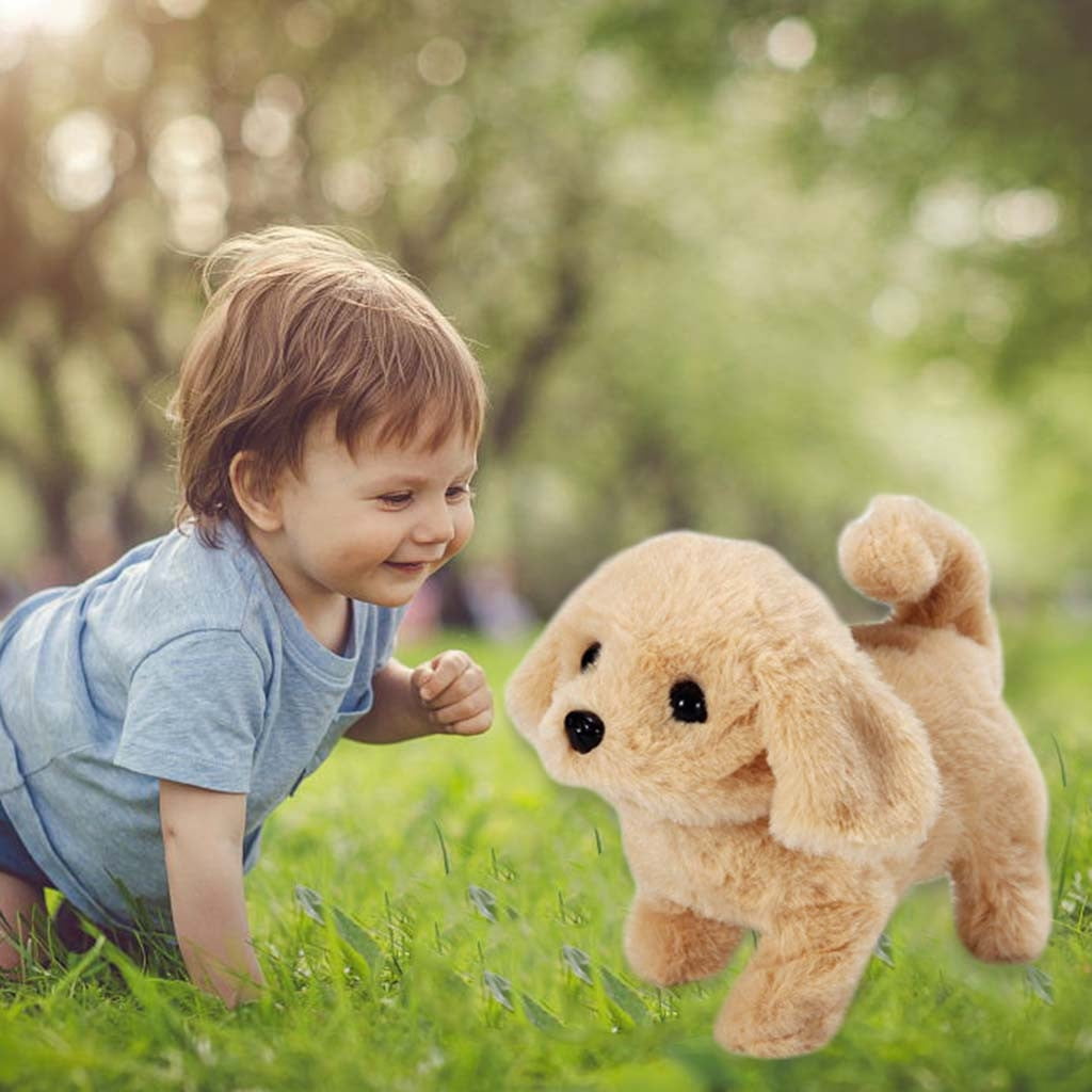 Vaidha Smart Walking Teddy Robot Dog Toy - Interactive Plush Puppy with ...