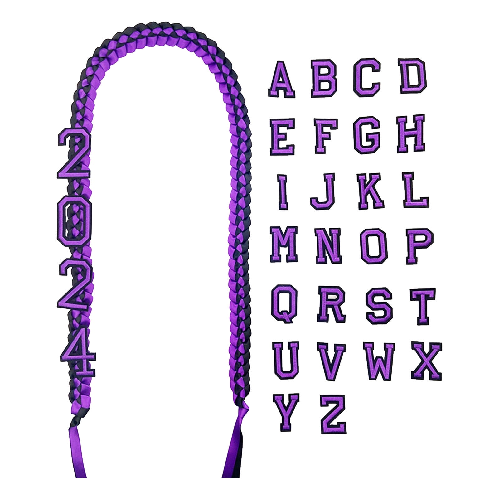 Vaidhai 2024 DIY Letter Ribbon Double Layered Graduation Ribbon Flower ...