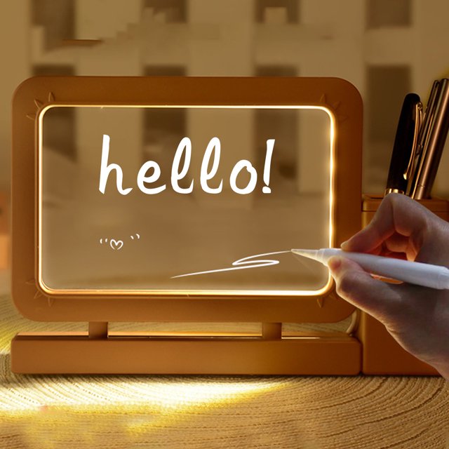 Vaidhai Erasable White Base Luminous Mini Led Message Board Vision ...