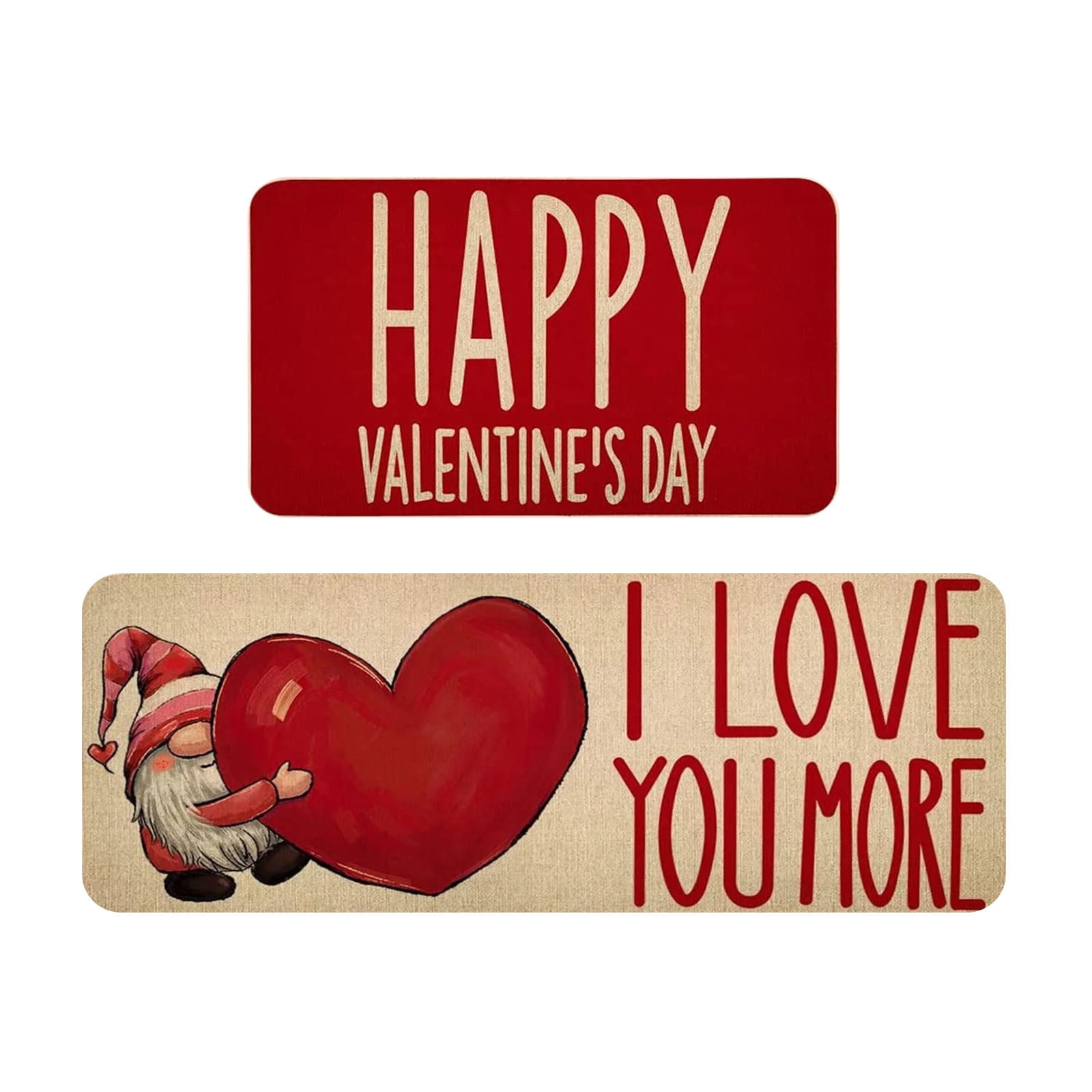 Vaidhai Valentine's Day Themed Carpet, Non Slip Door Mat, Absorbent ...