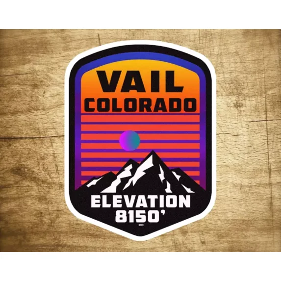 Vail Colorado Decal Sticker Skiing Sticker Ski Phone Decal Water Bottle ...