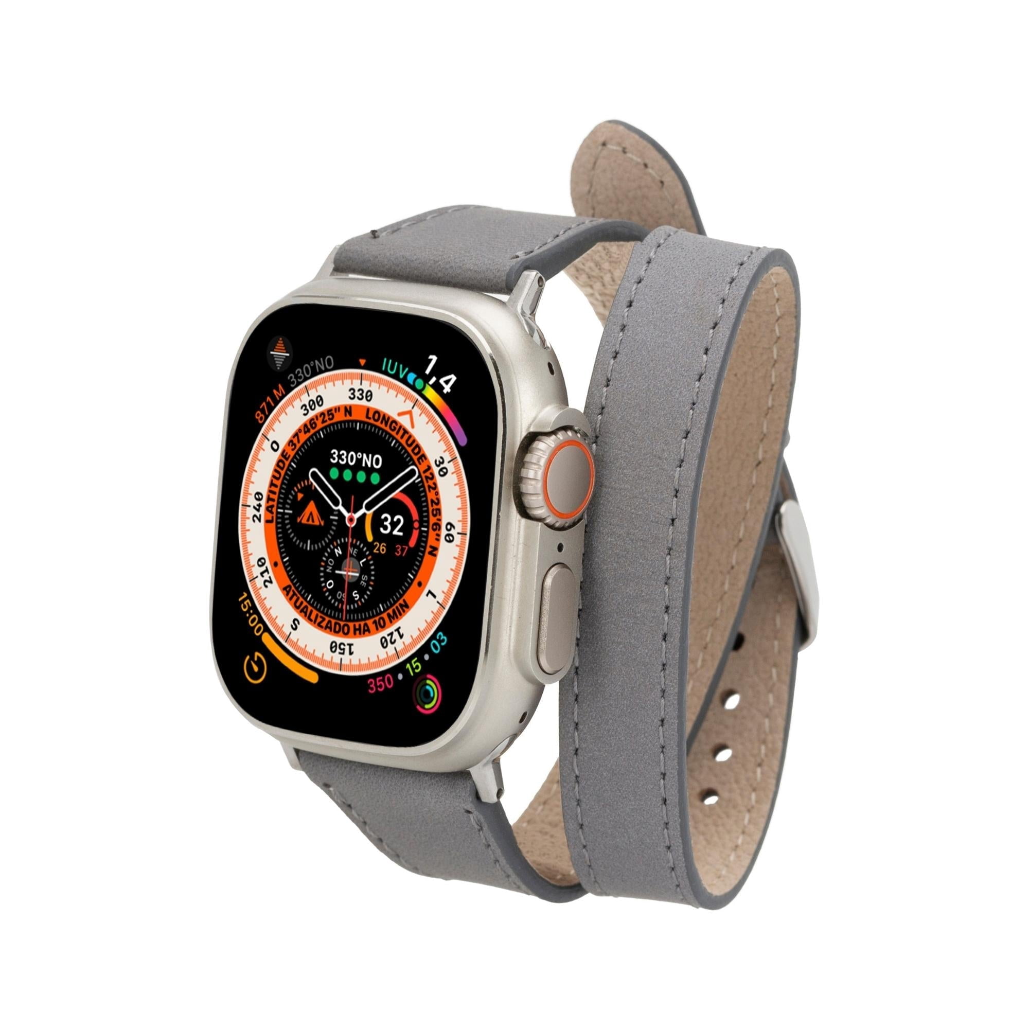 Vail Double Tour Leather Bands for Apple Watch 9, Ultra 2 and SE ...