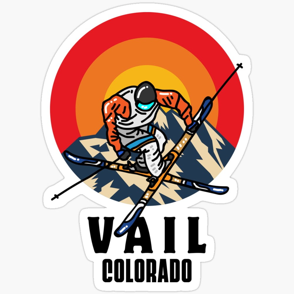 Vail Ski Resort Colorado Souvenir Sticker Phone Decal Water Bottle ...