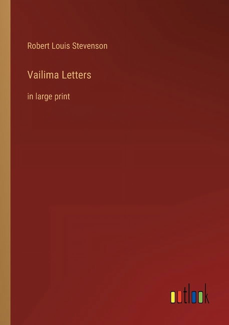 Vailima Letters: In Large Print - 9783368286484 - Walmart.com