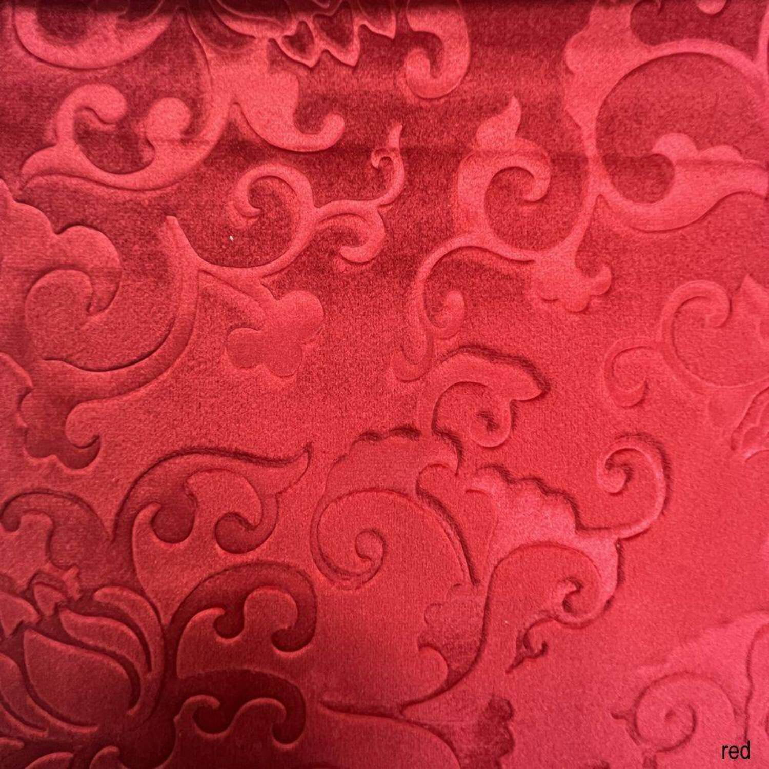 Vails Brocade Velvet Fabric, 72 Inch in Width Ideal Embossed Material ...