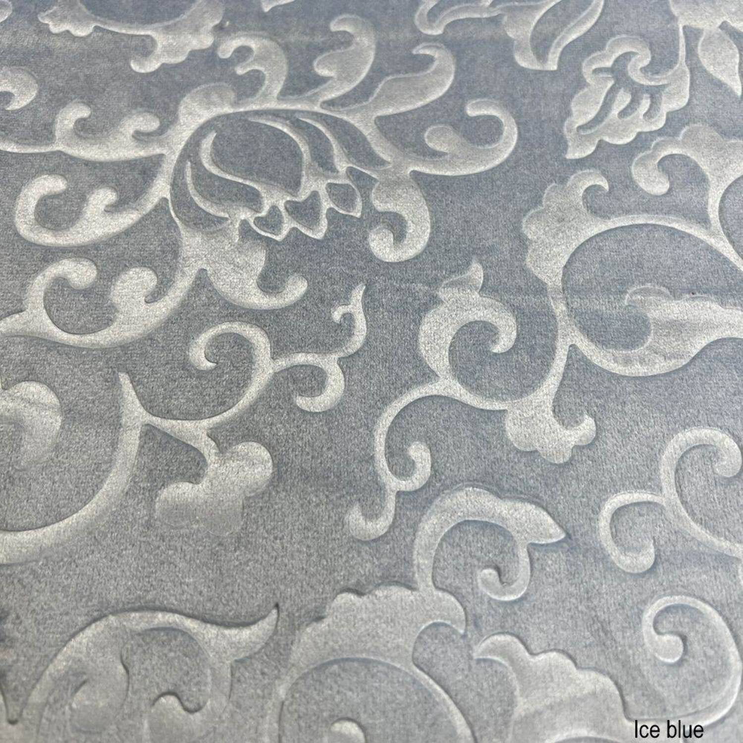 Vails Brocade Velvet Fabric, 72 Inch in Width Ideal Embossed Material ...