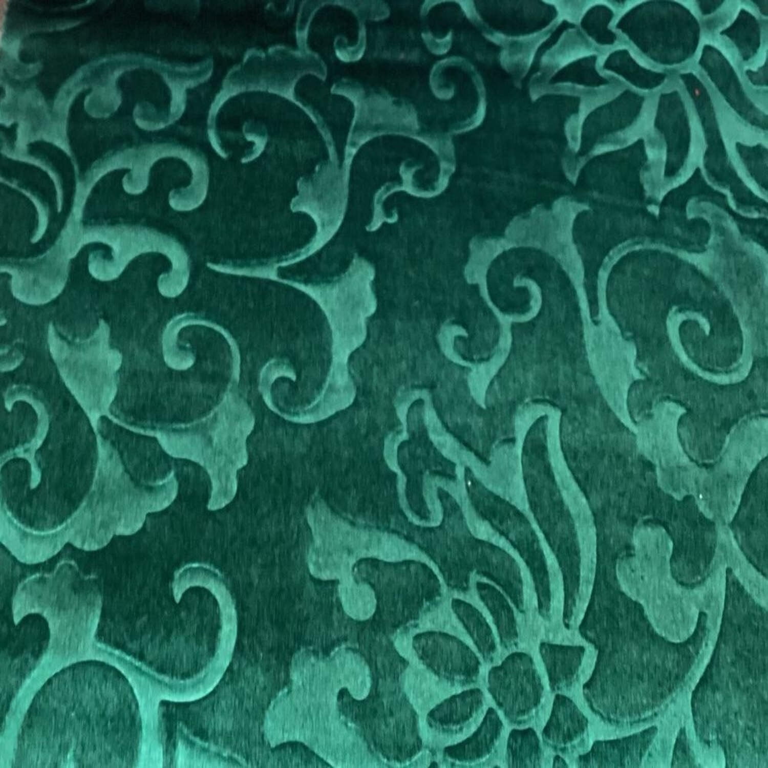 Vails Brocade Velvet Fabric, 72 Inch in Width Ideal Embossed Material ...