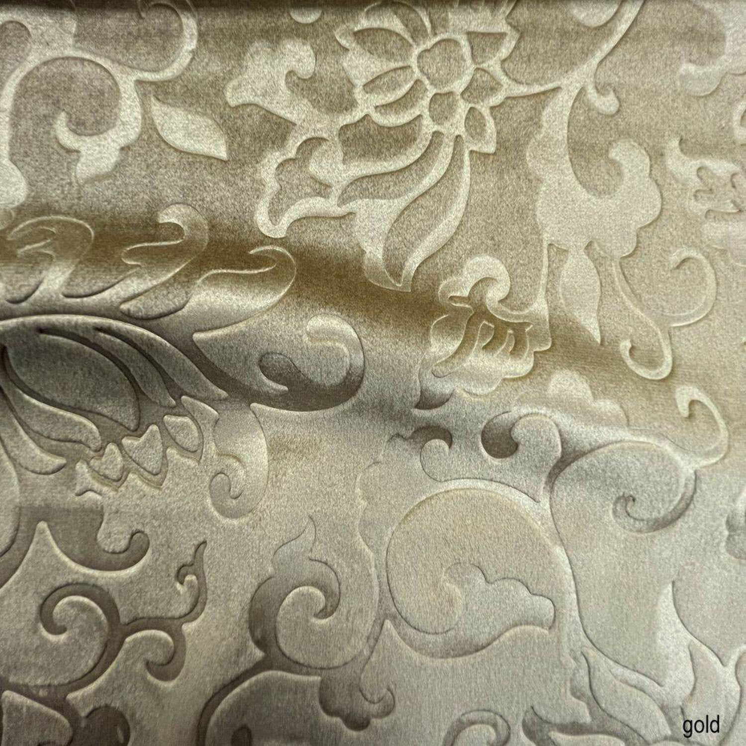 Vails Brocade Velvet Fabric, 72 Inch in Width Ideal Embossed Material ...