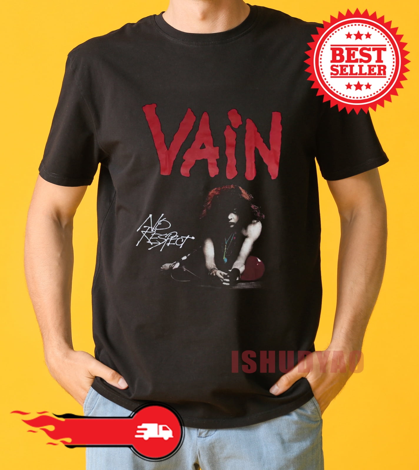 Vain band signature T-shirt Black Cotton All Sizes - Walmart.com