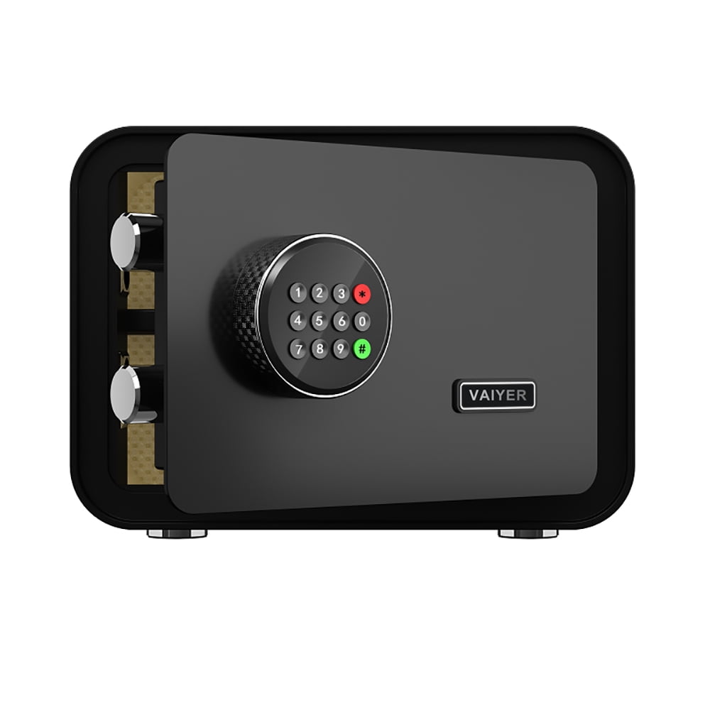 Vaiyer Dual Lock Electronic Keypad Safe Box Steel Alloy Home Office 9 ...