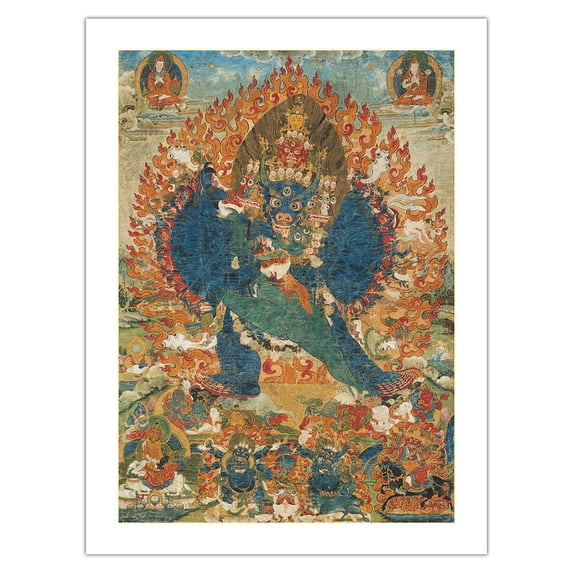 Vajrabhairava with Consort Vajravetali - Buddhist Tantric Deities ...