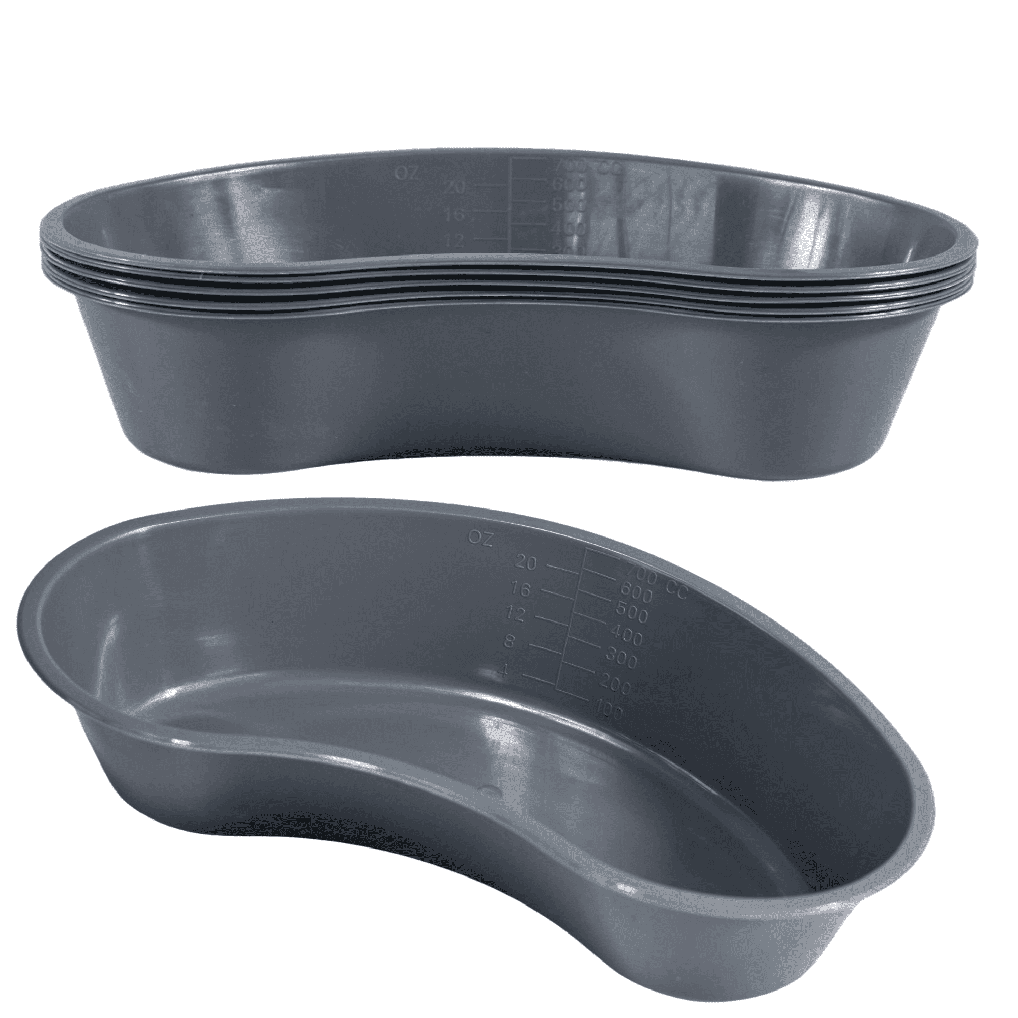 Vakly Graduated Emesis Basins - 700ML Kidney Shaped Bowl, Sturdy ...