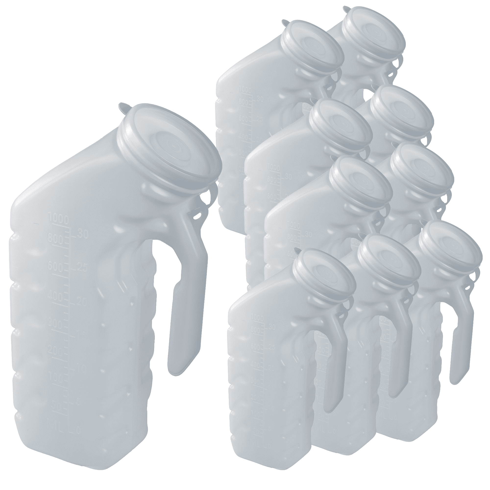 Vakly Male Urinal with Cover and Handle - 32 oz Plastic Urine Bottles ...