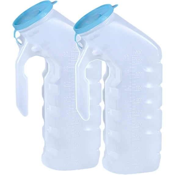Vakly Male Urinal with Glow in The Dark Cover - 32 oz Plastic Urine ...