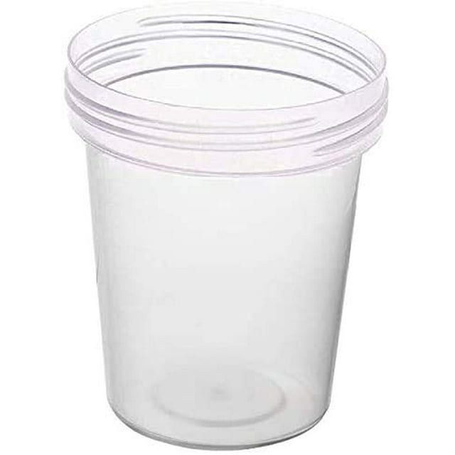 Vakly Specimen Cups With Leak Proof Screw on Lids - 4oz [Pack of 500 ...