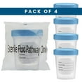 Vakly Sterile Specimen Cups with Screw-on Lids - 4oz Individually ...
