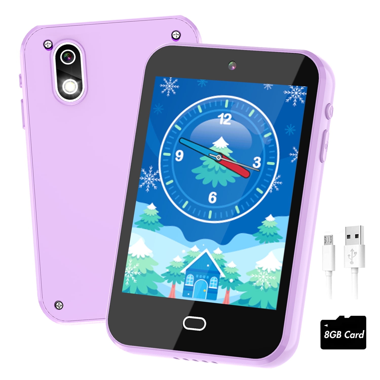 Vakzovy Kids Smart Phone Toy with MP3 Player, Games, Dual Camera, 3-8 ...