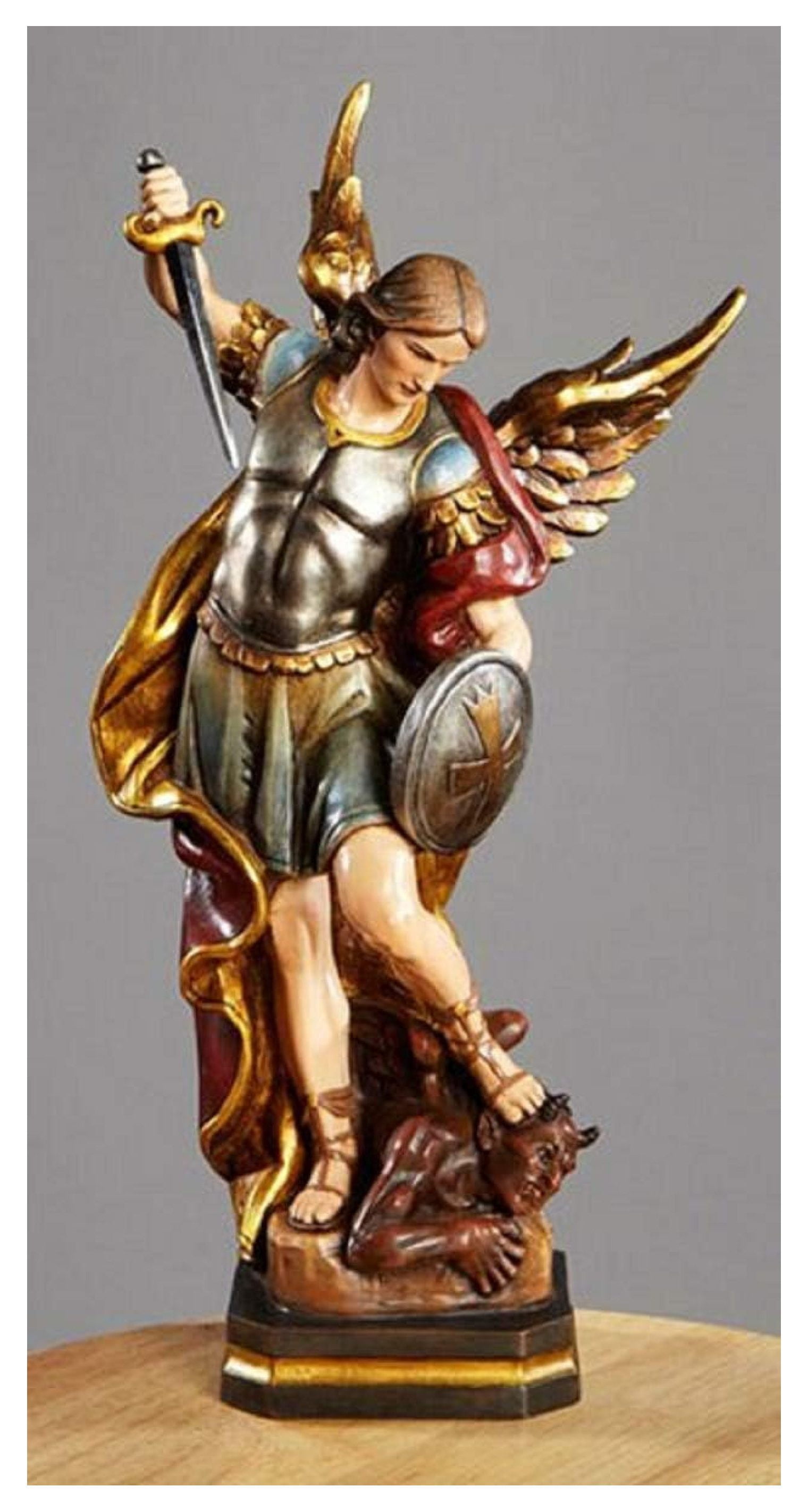 Val Gardena Saint Michael Statue - Walmart.com