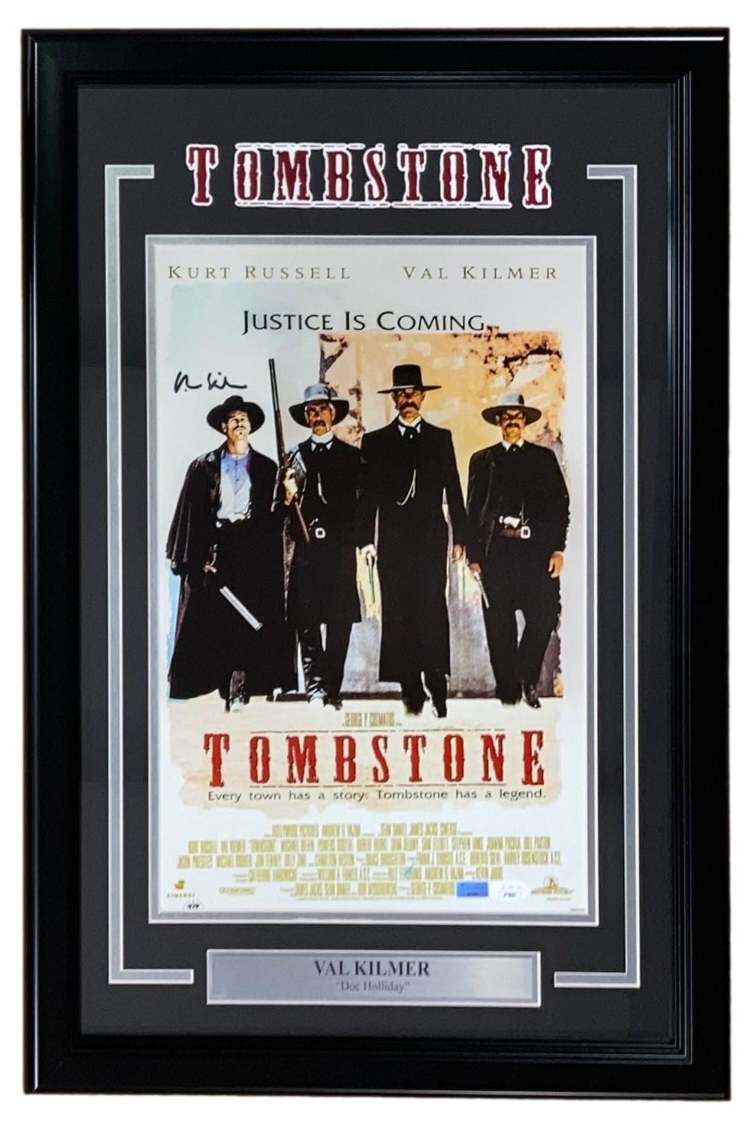 Val Kilmer Signed Framed 11x17 Tombstone Poster Photo 2 JSA - Walmart.com