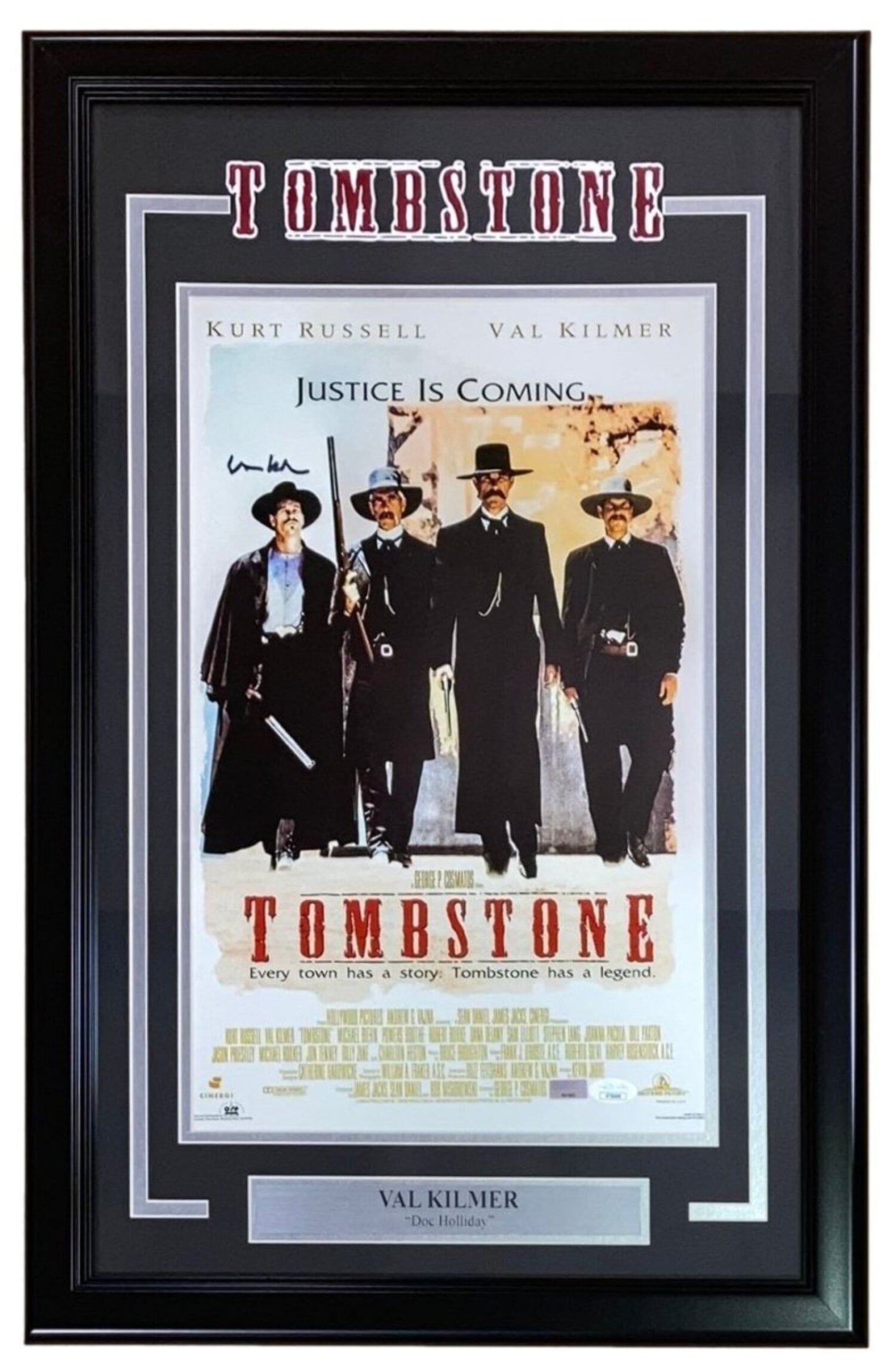 Val Kilmer Signed Framed 11x17 Tombstone Poster Photo JSA - Walmart.com
