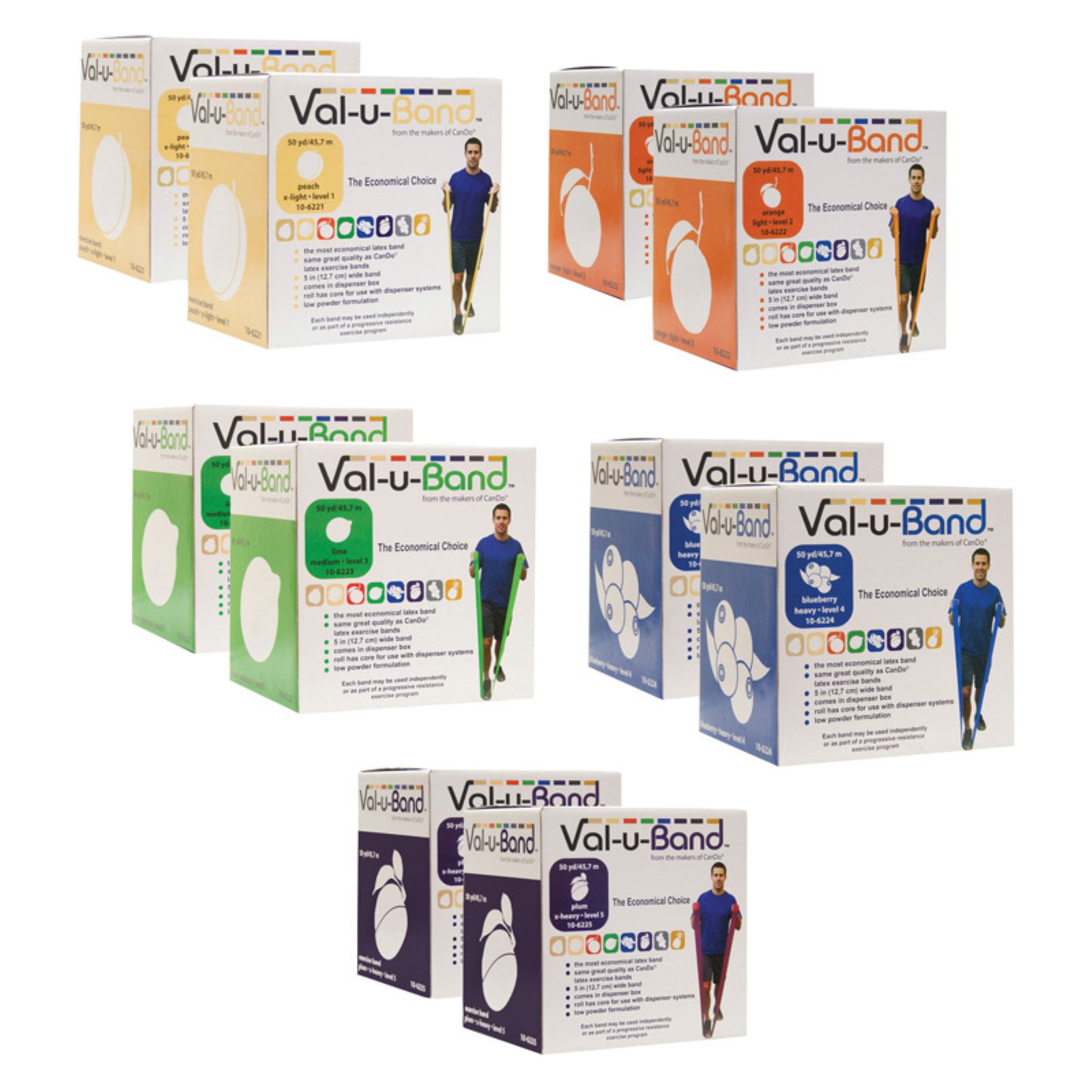 Val-U-Band Low Powder Exercise Fitness Band - 50 yard - Walmart.com