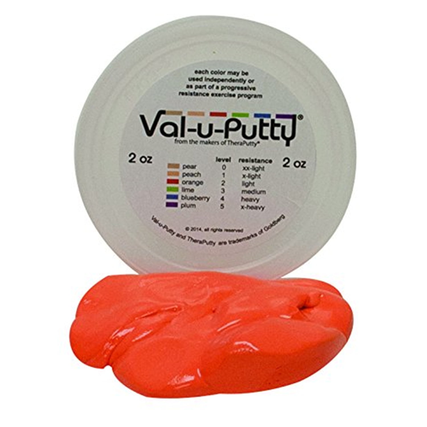 Val-U-Putty Exercise Putty - Orange (Soft) - 2 Oz - 10-3902 - Walmart.com