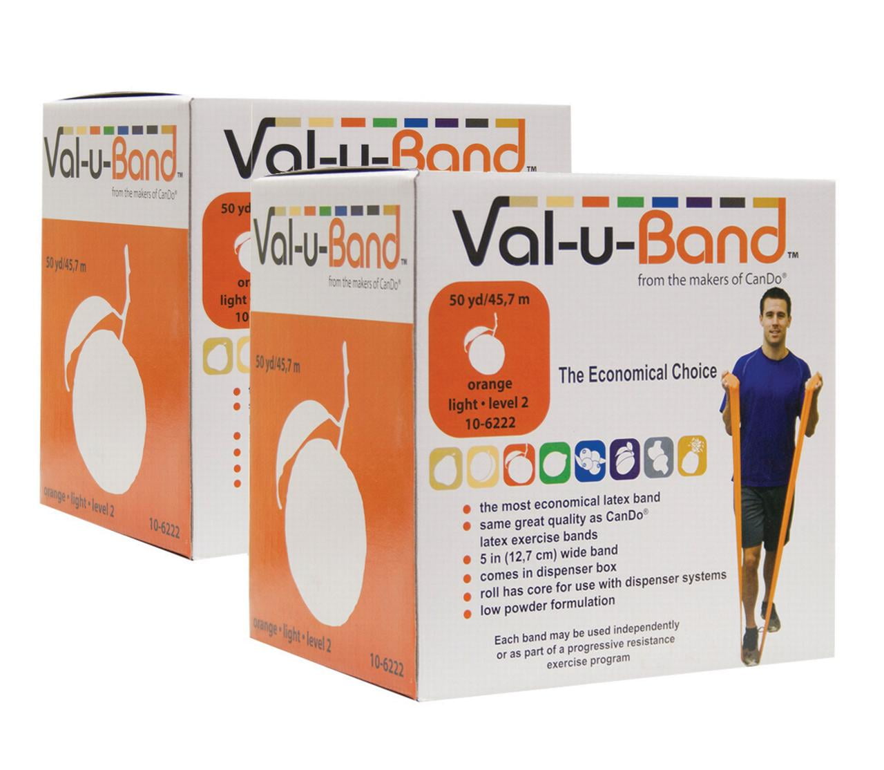 Val-u-Band exercise band, Twin-Pak, orange (2), 100 yard (2 50-yd boxes ...
