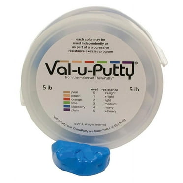 Val-u-Putty exercise putty, 5 pound, set of 6 (1 ea: pear through plum ...
