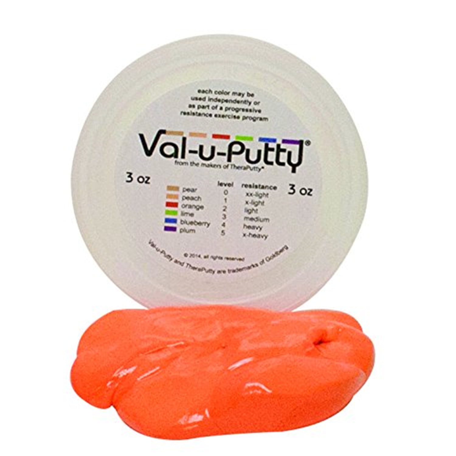 Val-u-Putty Exercise Putty - Orange (soft) - 3 oz - Walmart.com