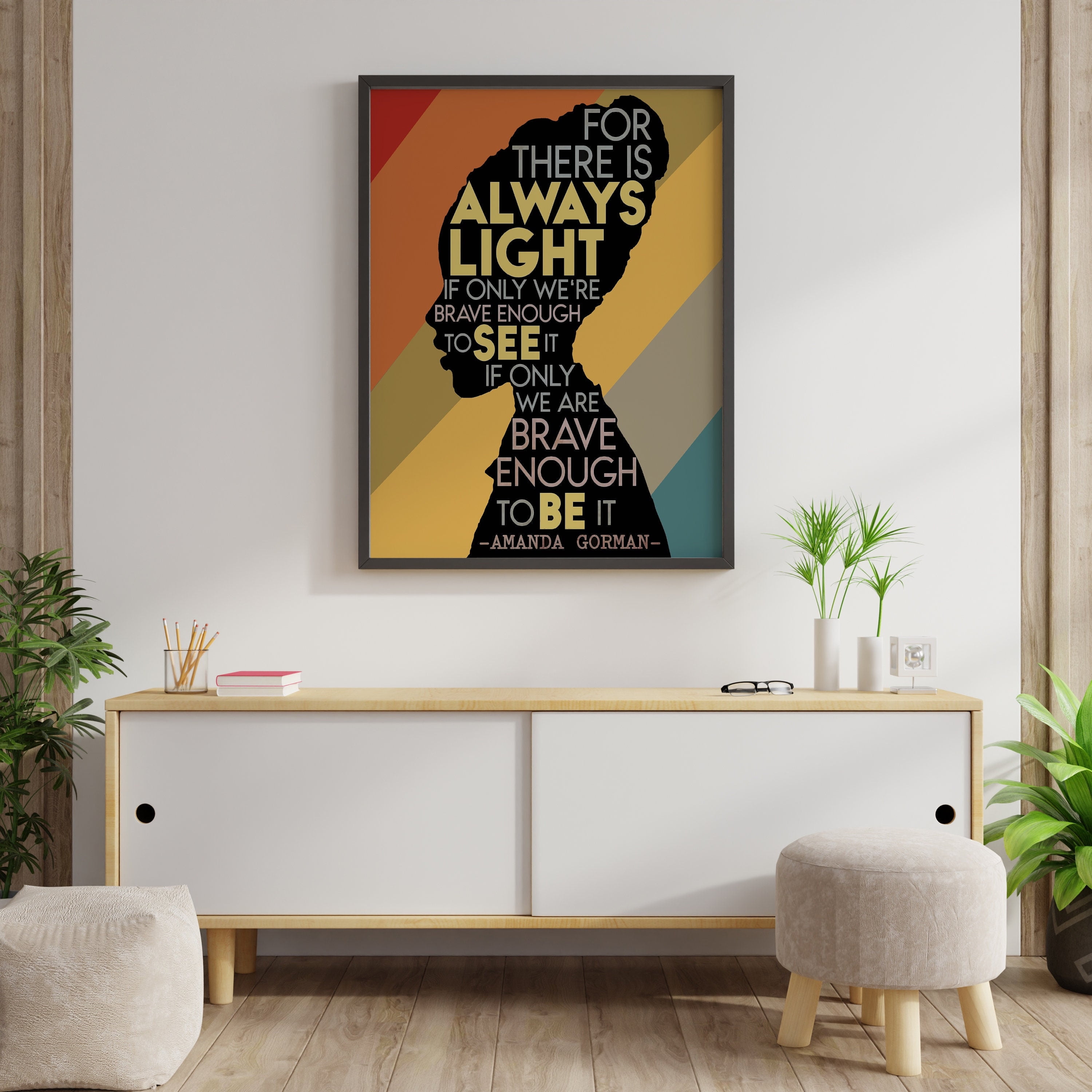 ValCoPo Amanda Gorman Vintage Poster, The Hill We Climb Vintage Poster ...