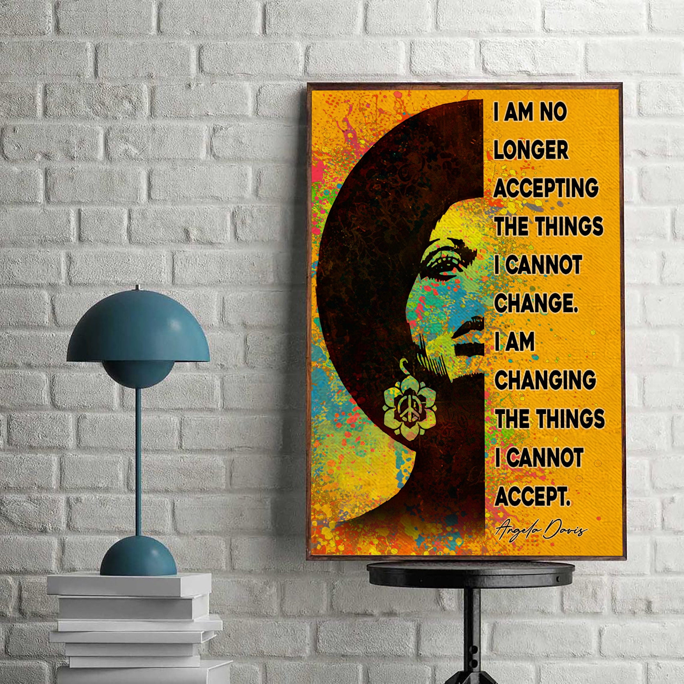 ValCoPo Angela Davis Poster, Angela Davis Quote Poster, I Am No Longer ...